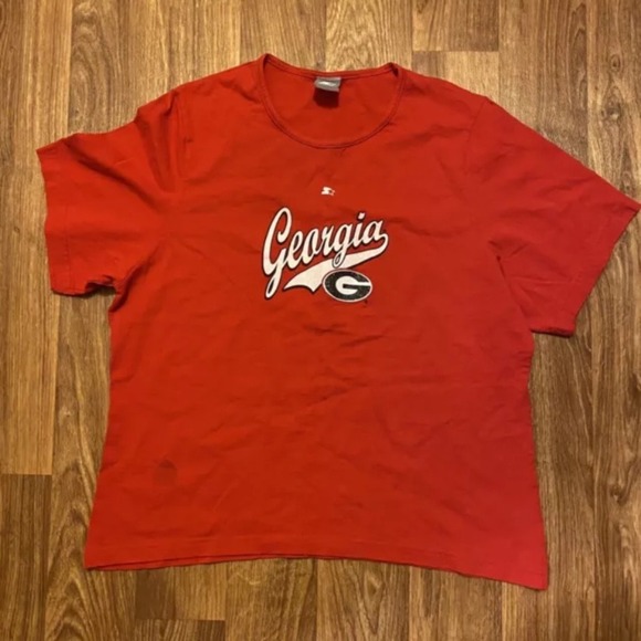STARTER | Tops | Y2k Starter Georgia Bulldogs Shirt Women X Black Label ...